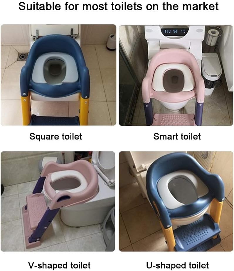 Foldable Toilet Ladder, Safe Toilet Training Step Seat, Step Potty Seat ...