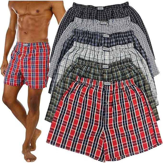 Yarrison 6 Pack Of Men's Boxers Multi Colour - Maakmall